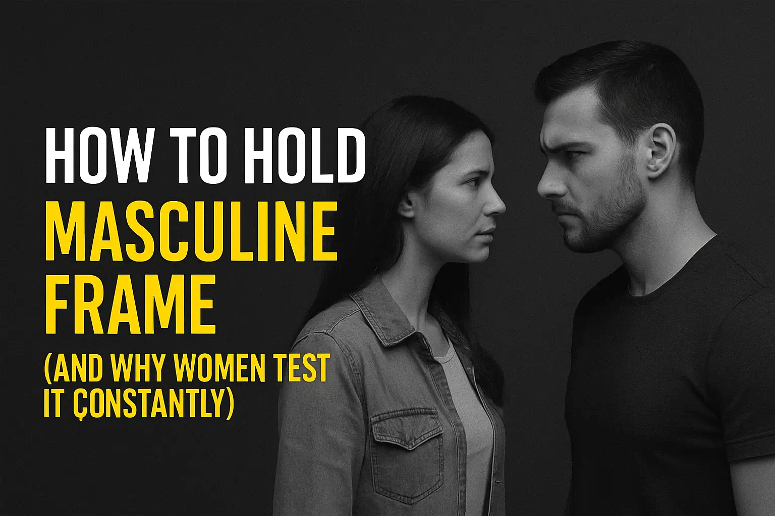 How to Hold Masculine Frame (And Why Women Test It Constantly ...