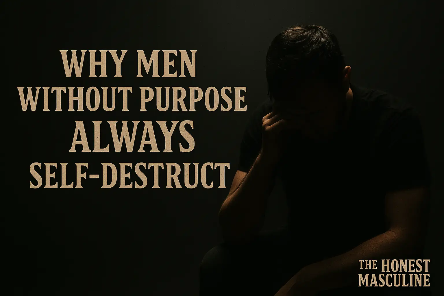 Why Men Without Purpose Always Self-Destruct - Masculinity ...