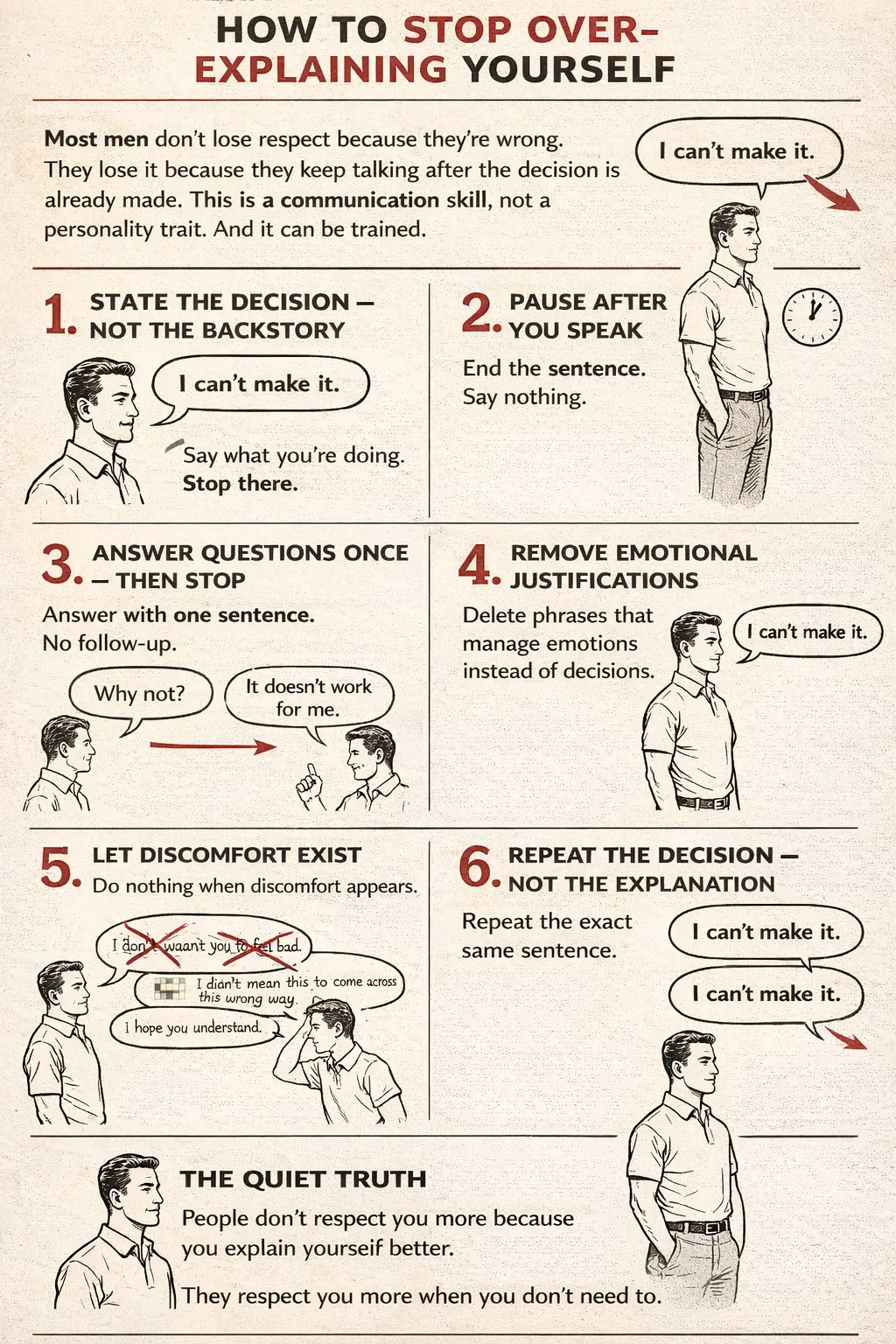 Skill of the Week: How to Stop Over-Explaining Yourself - Masculinity ...